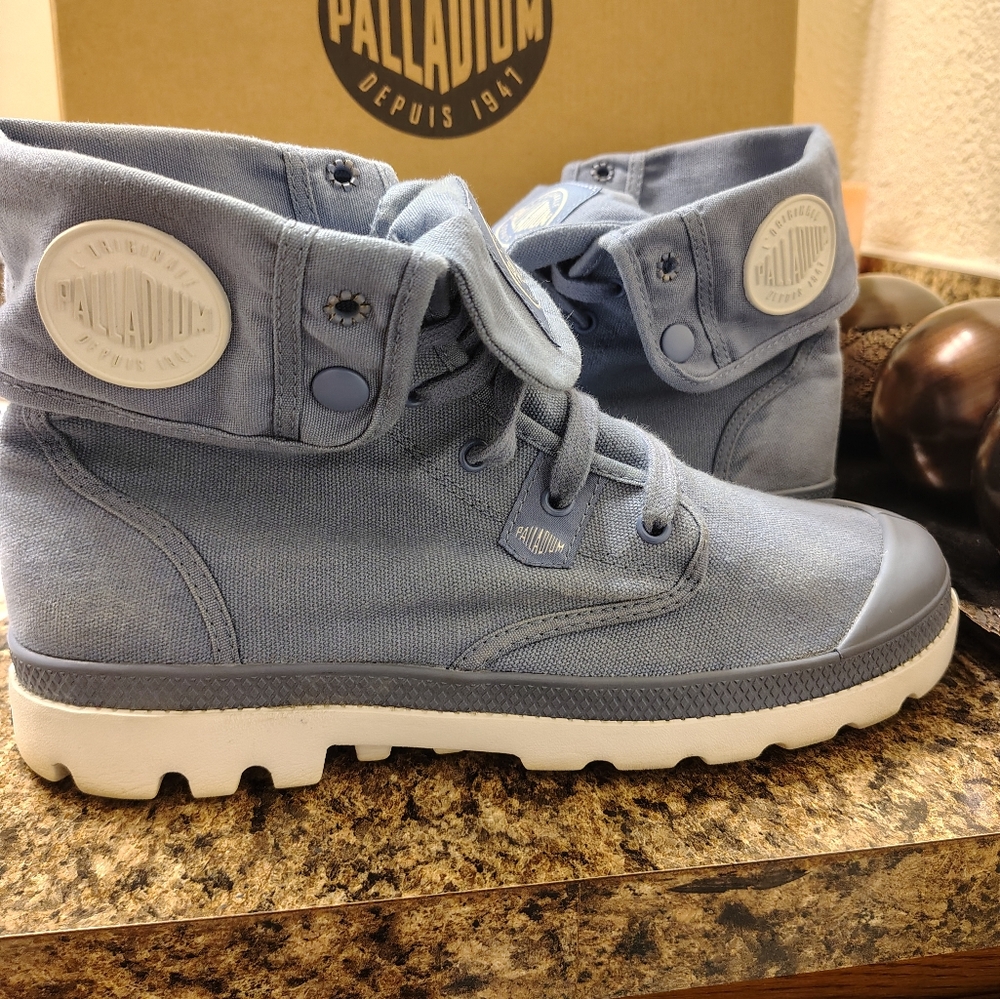 Palladium Men's Baggy Lite Boots Ocean Blue/White Siz… - Gem